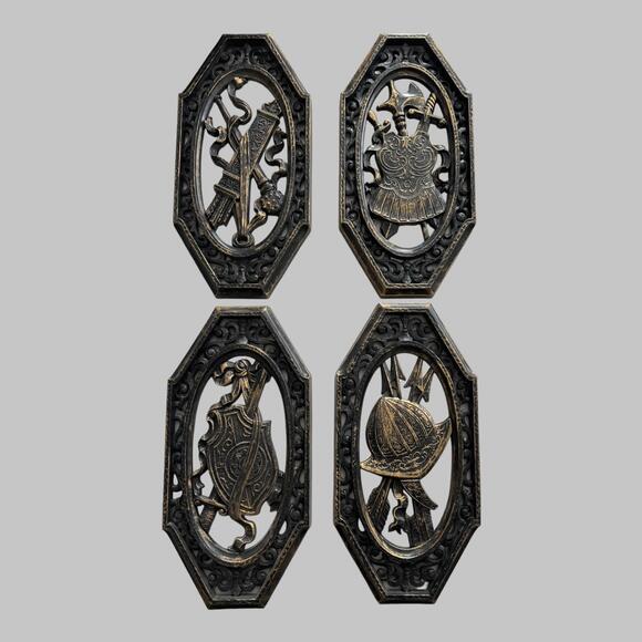 Other | 1968 Dart Syroco Medieval Spanish Armor Weapons Coat Of Arms ...